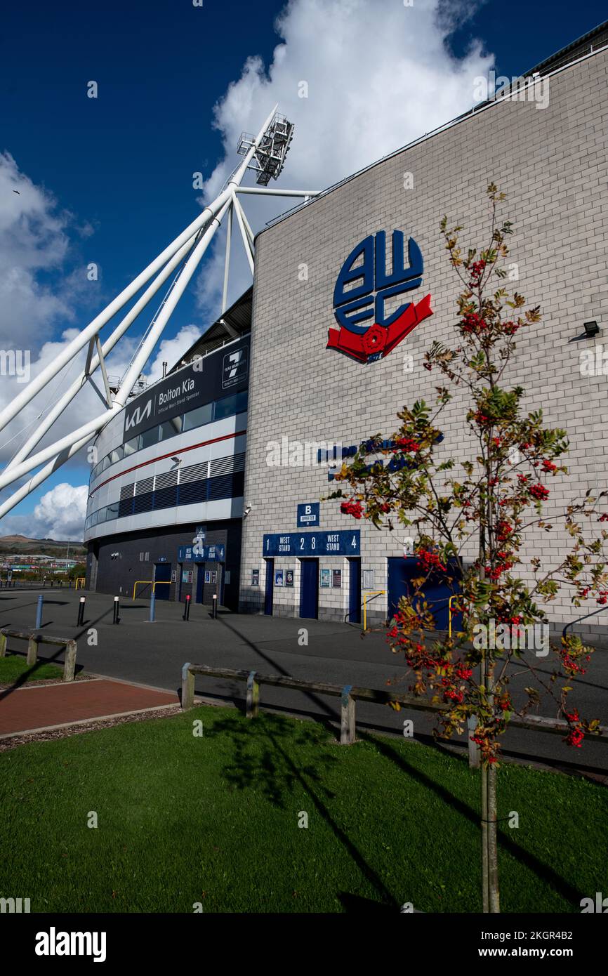 Bolton Wanderers Football Club. The University of Bolton Stadium ...