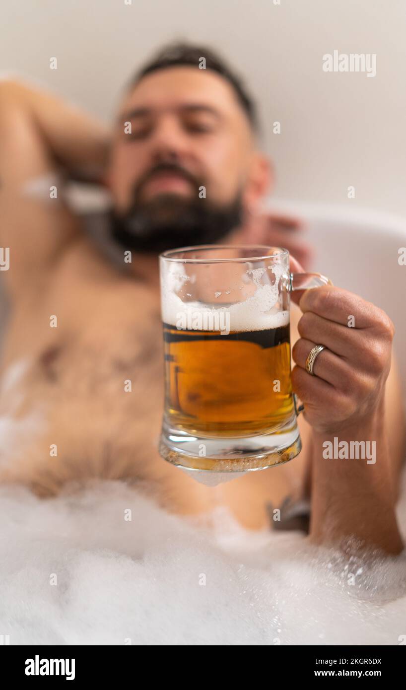 Man hot bath hi-res stock photography and images - Alamy