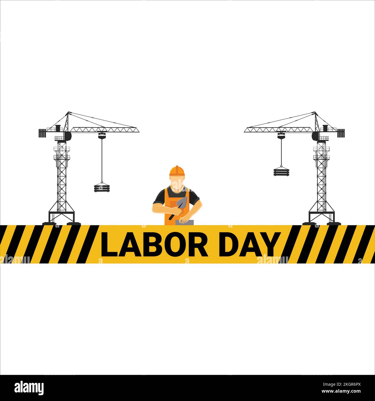 Labor Day, International Labor day, Construction Elements, Crane Vector ...
