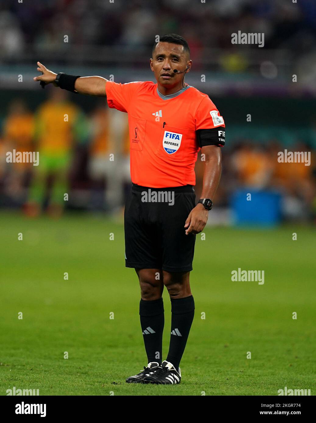 Referee Ivan Cisneros during the FIFA World Cup Group E match at the ...