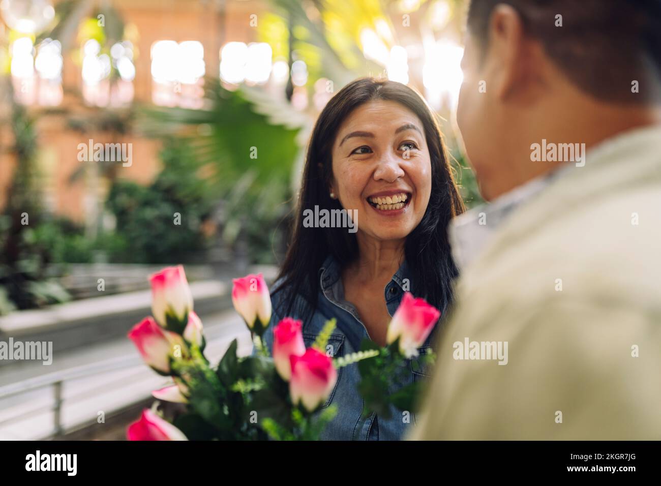 Happy asian woman falling hi-res stock photography and images - Alamy