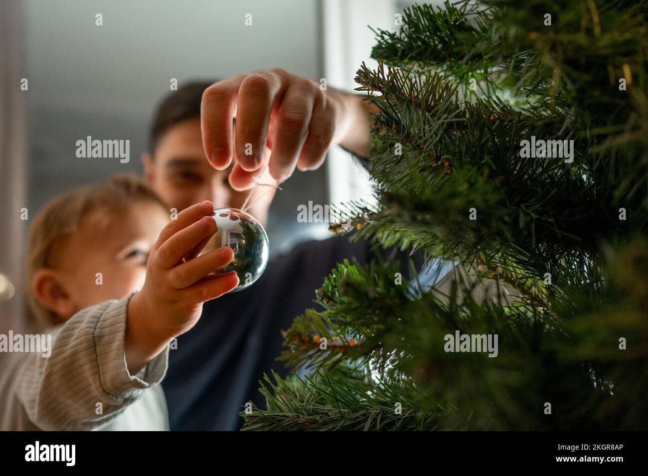 Father christmas and baby hi-res stock photography and images - Alamy