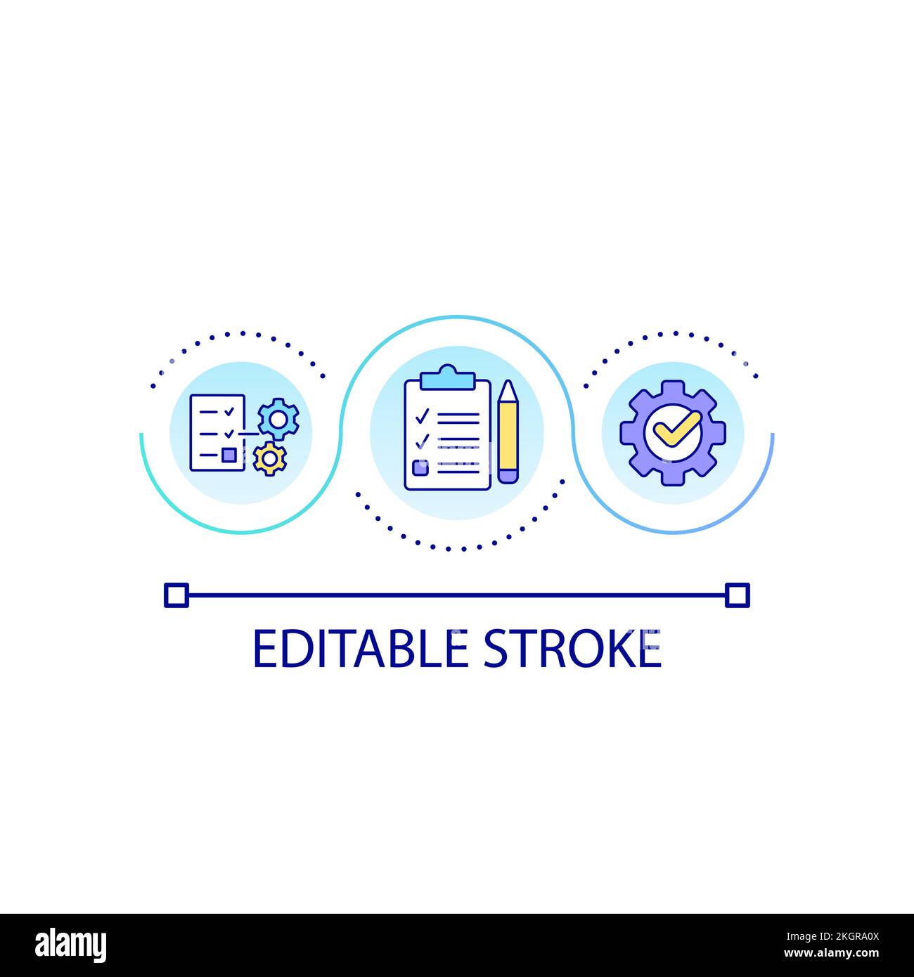 Plan Management Loop Concept Icon Stock Vector Image And Art Alamy