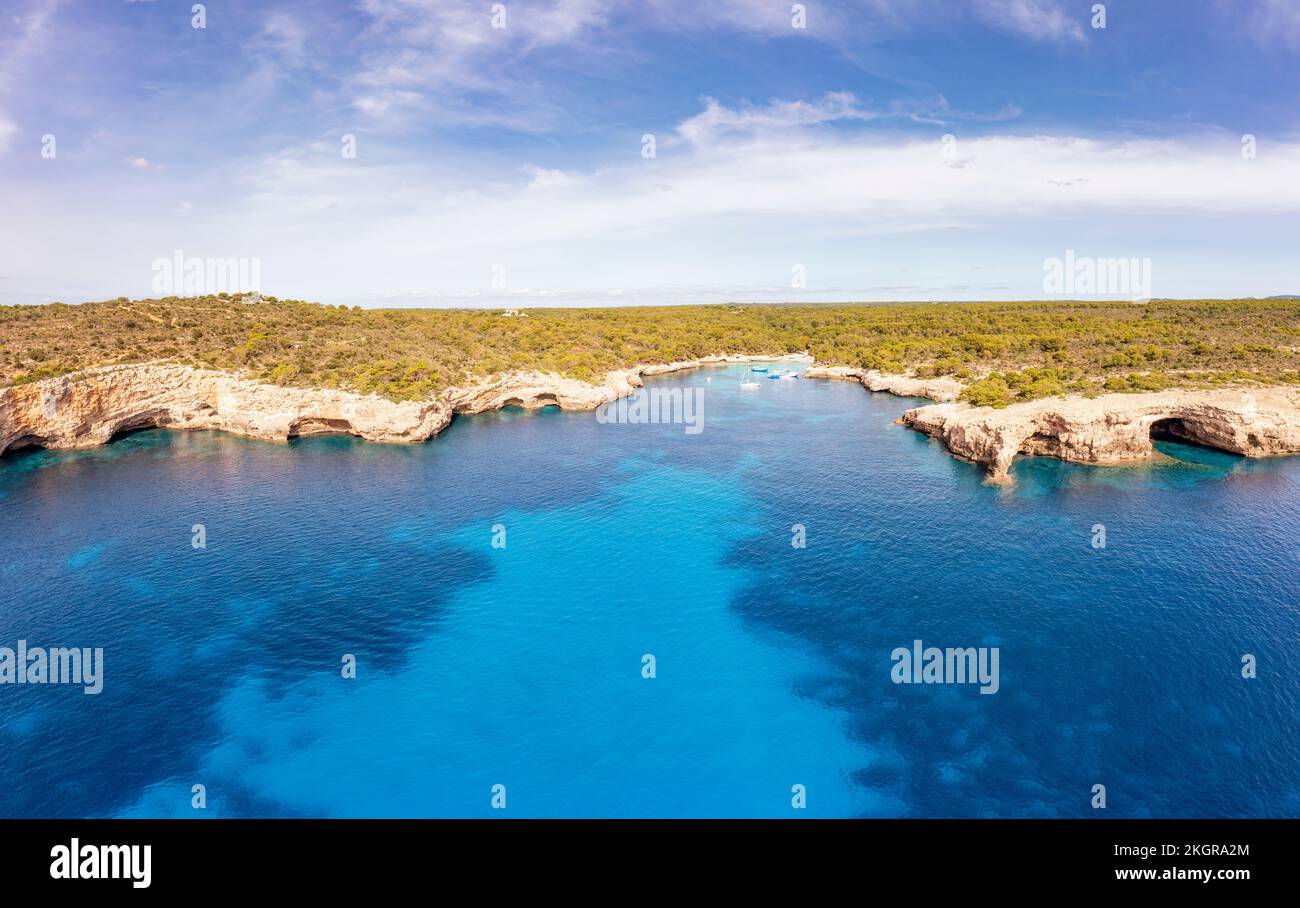 Cliffs cala turqueta bay hi-res stock photography and images - Alamy