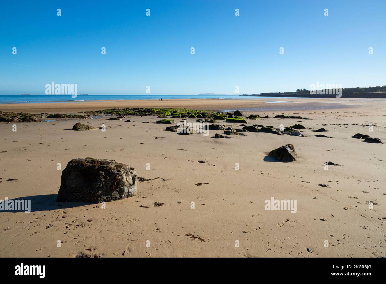 Traeth Lligwy beach near Moelfre on the east coast of Anglesey, North ...
