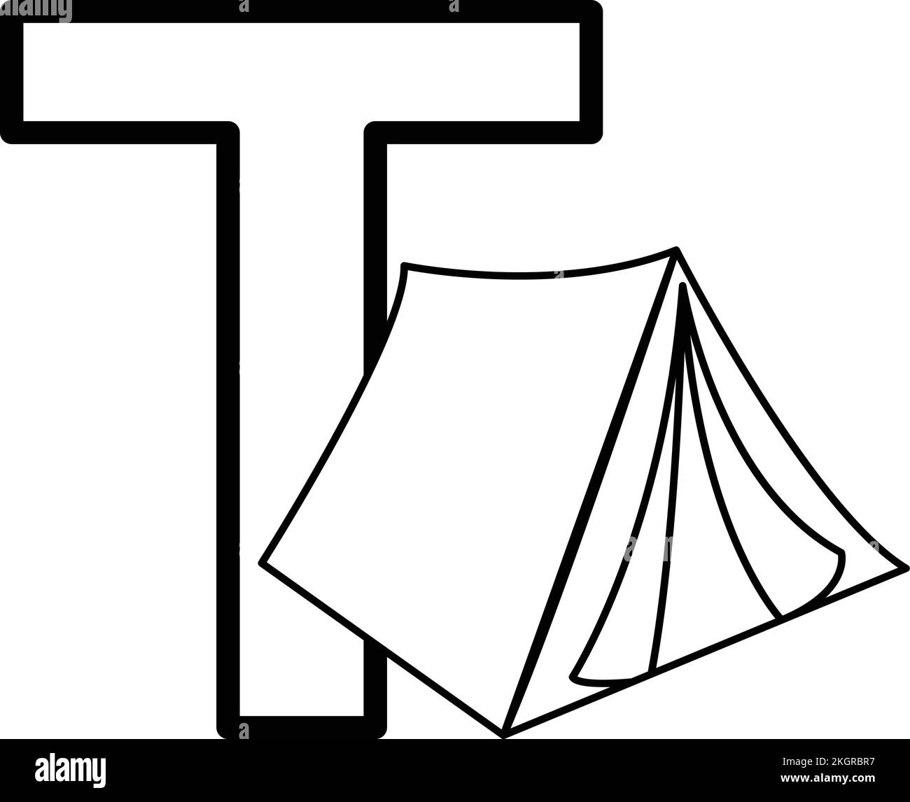 Tent cartoon Black and White Stock Photos & Images - Alamy