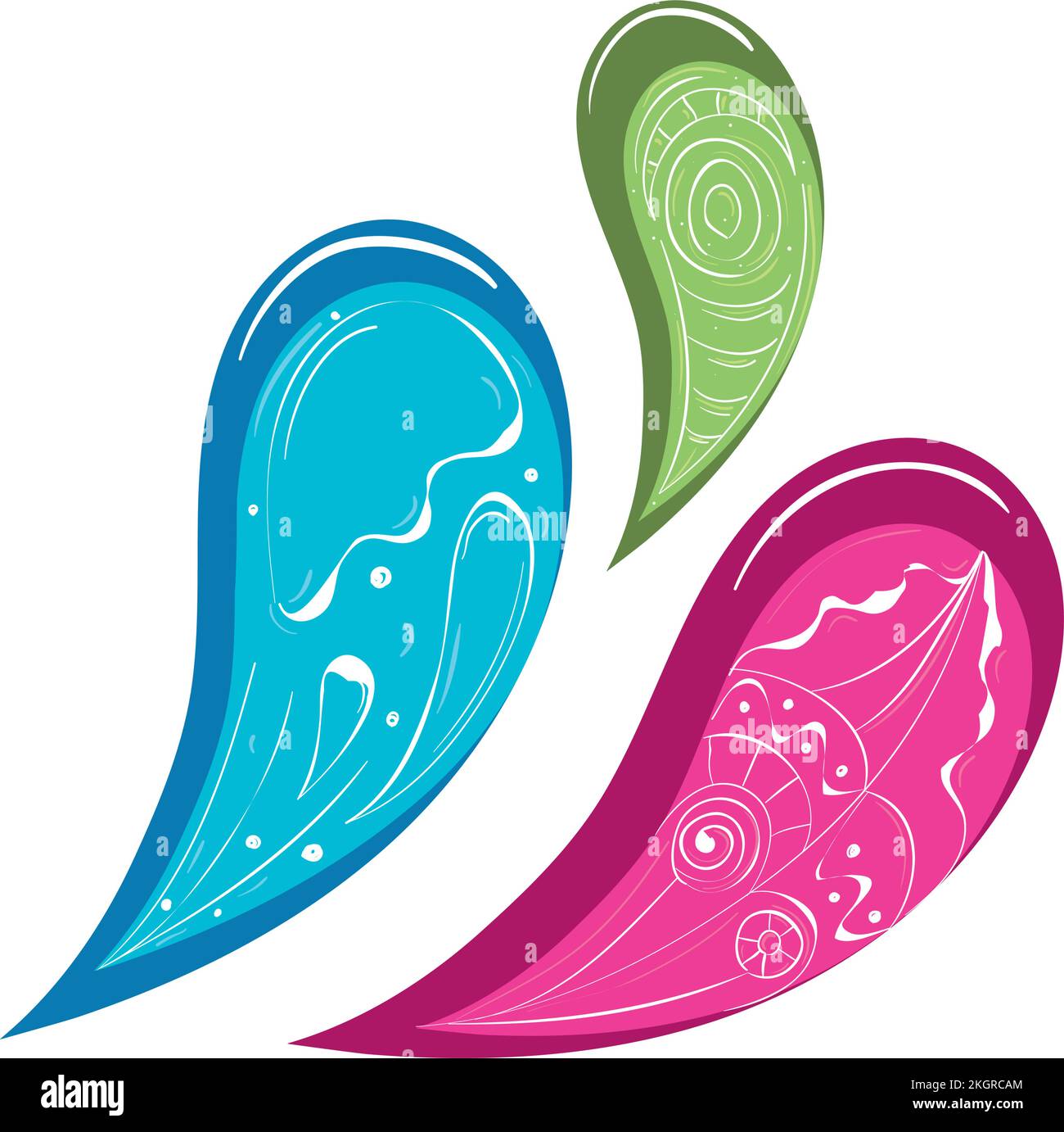 Isolated colored traditional mexican ornaments Vector Stock Vector ...