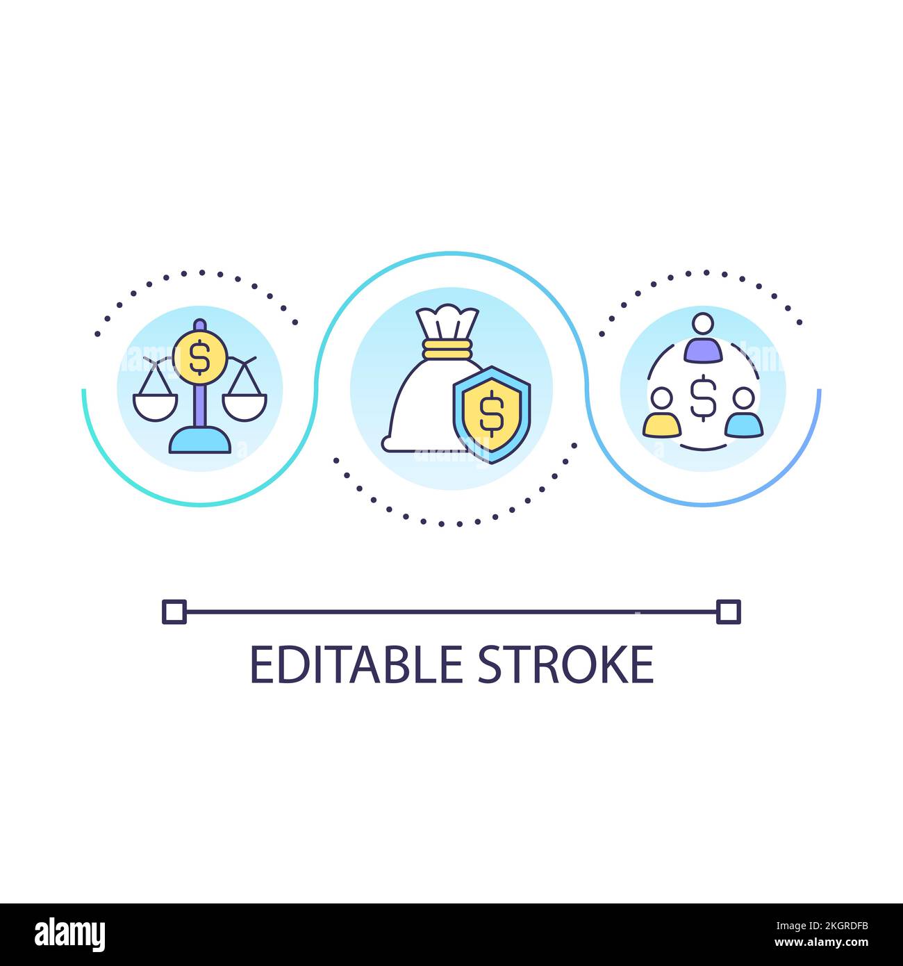 Creating fair economy loop concept icon Stock Vector Image & Art - Alamy