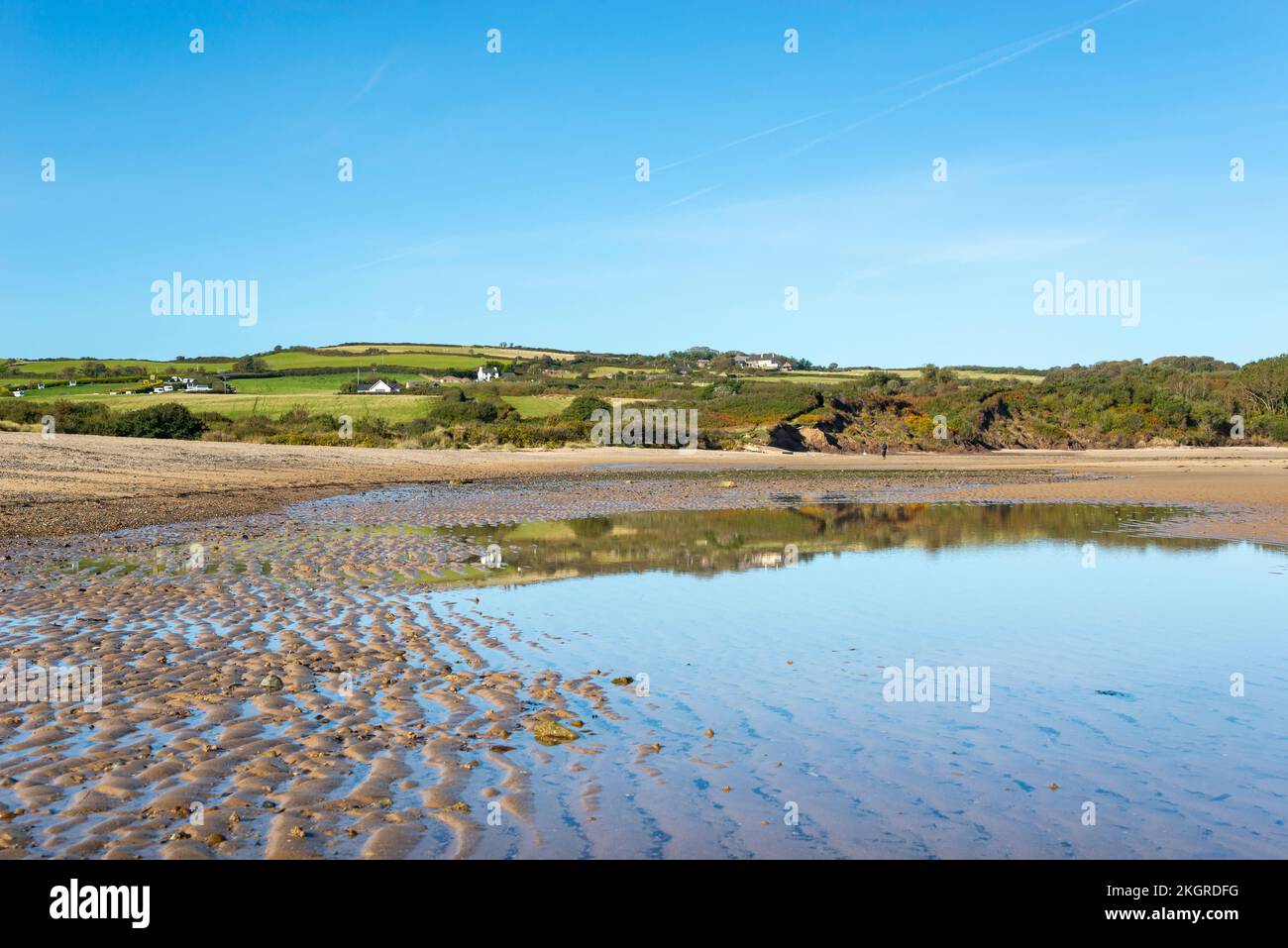 Traeth Lligwy beach near Moelfre on the east coast of Anglesey, North ...