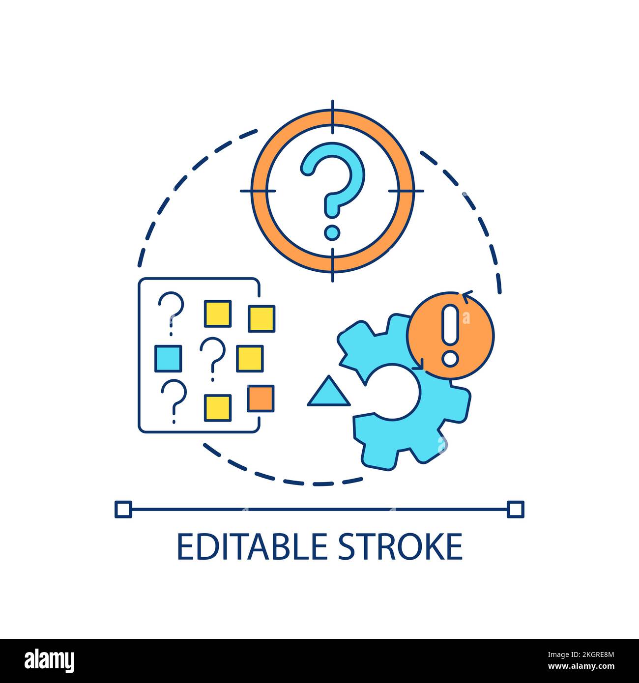 Adjustment problem concept icon Stock Vector Image & Art - Alamy