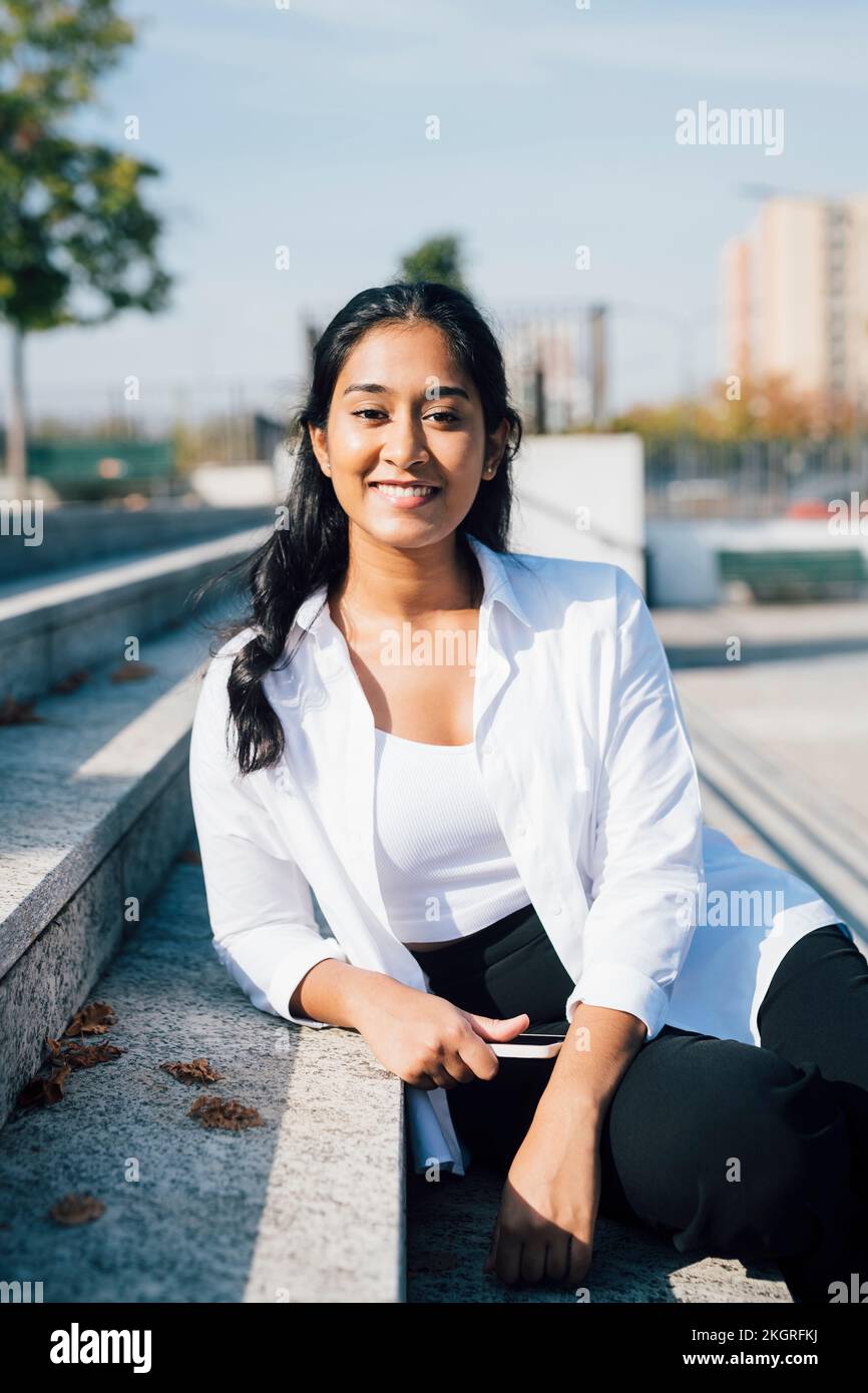 Leaning on steps hi-res stock photography and images - Alamy