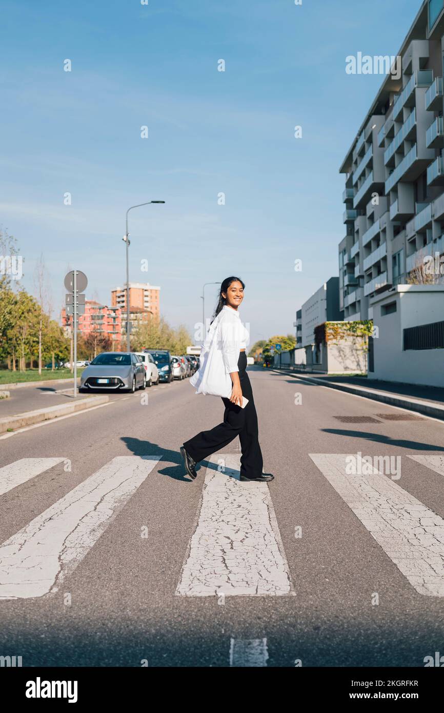 Pedestrian crossing milan hi-res stock photography and images - Alamy