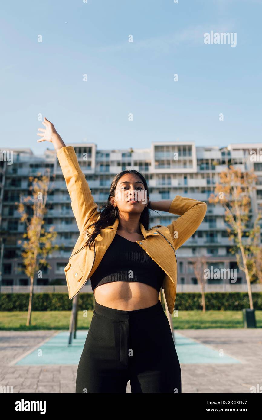 Woman hands both arms raised in front hi-res stock photography and ...