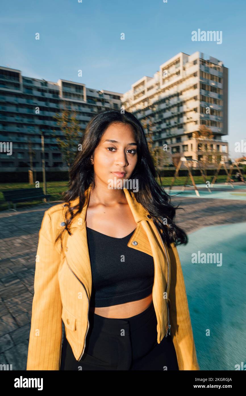 Buildings in sunset park hi-res stock photography and images - Alamy