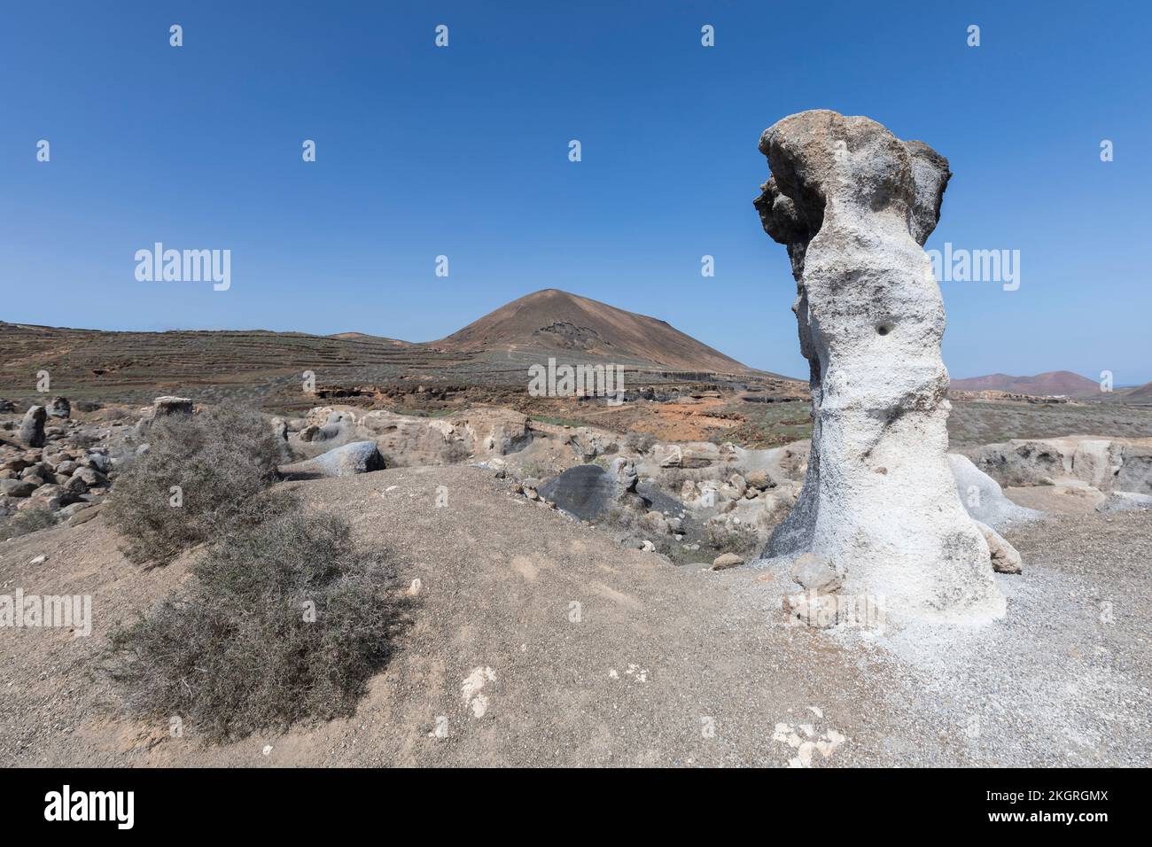 Spain, Canary Islands, Stratified City rock formation on Lanzarote ...
