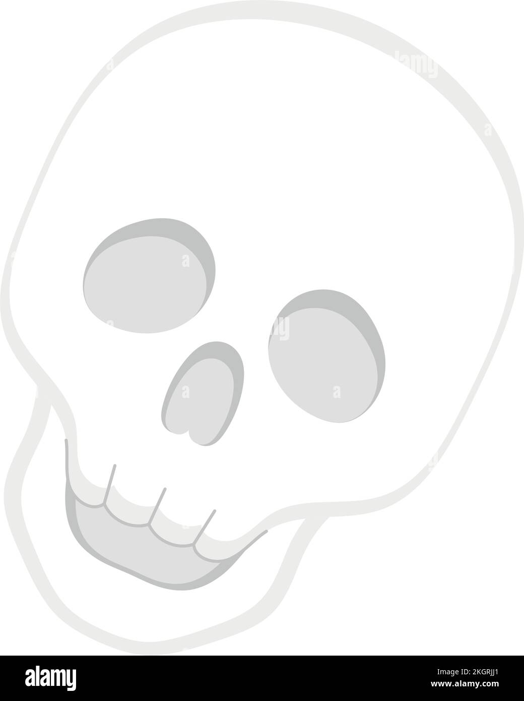 Isolated white skull sketch icon Vector Stock Vector Image & Art - Alamy