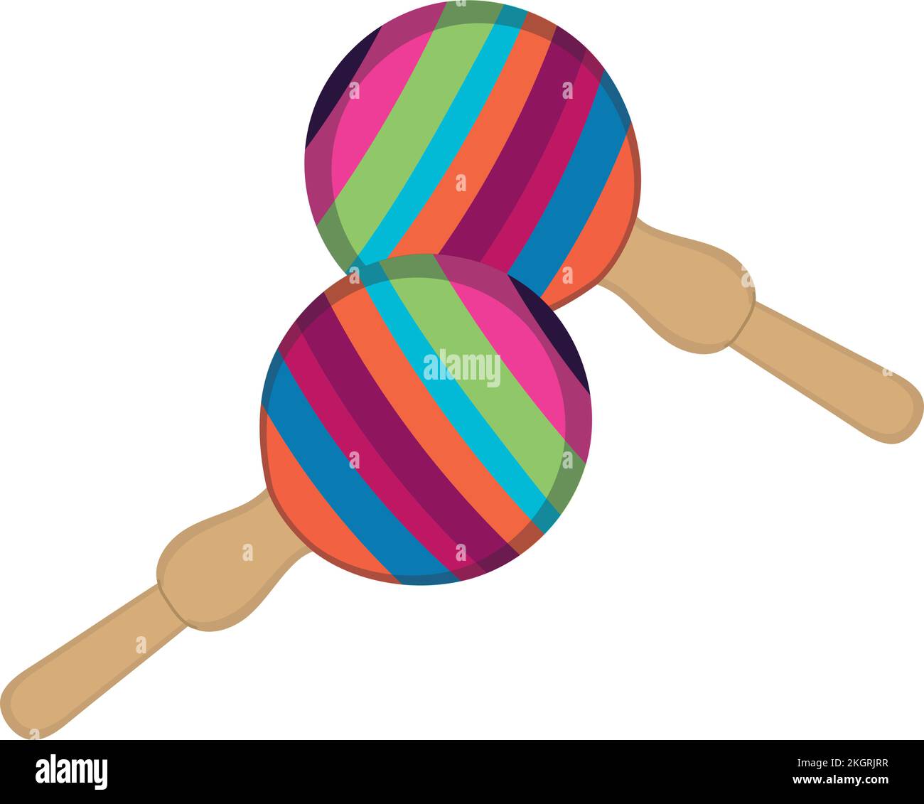 Isolated colored traditional mariachi maracas icon Vector Stock Vector ...