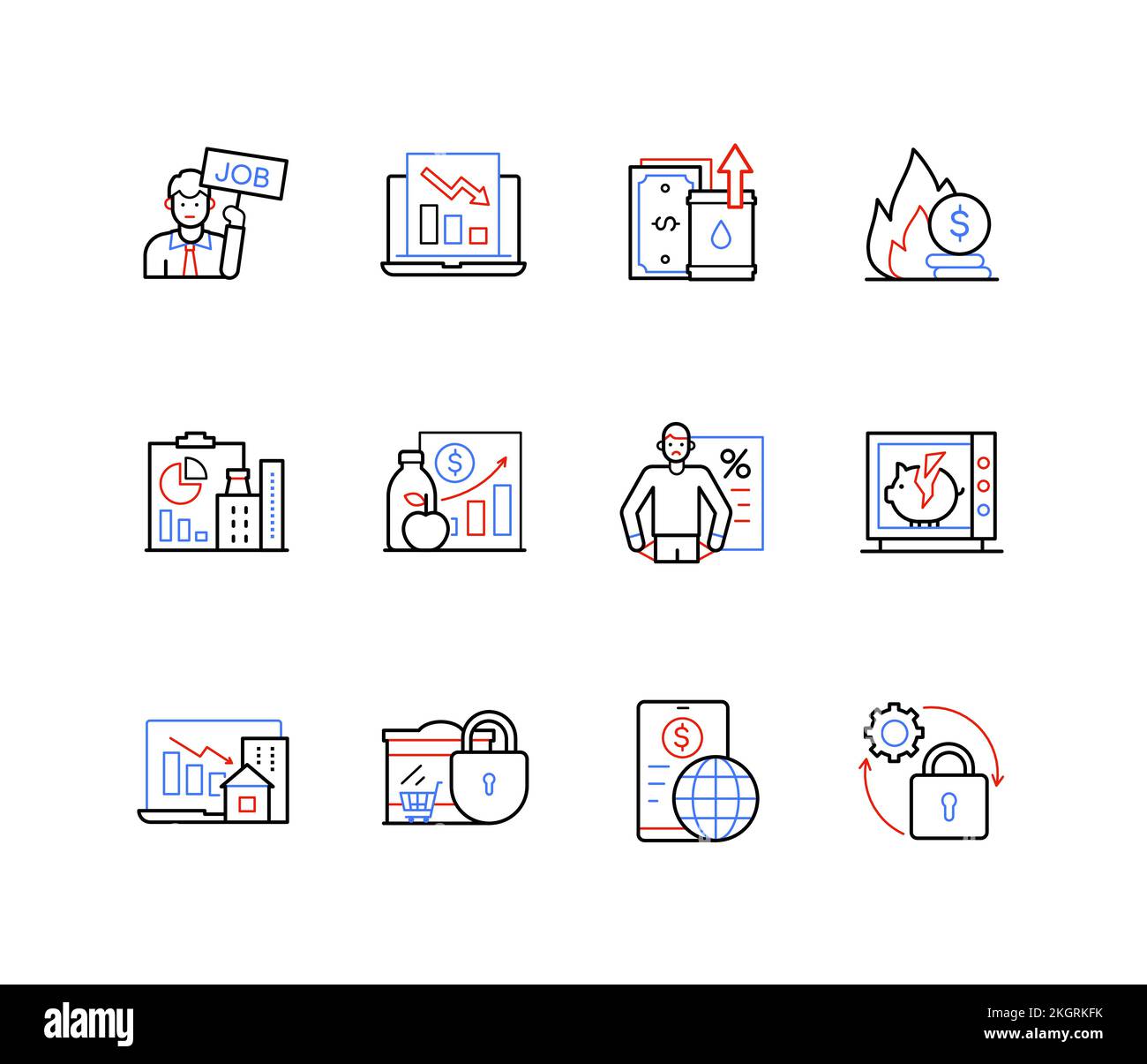 Colorful schedule icons Stock Vector Images - Alamy