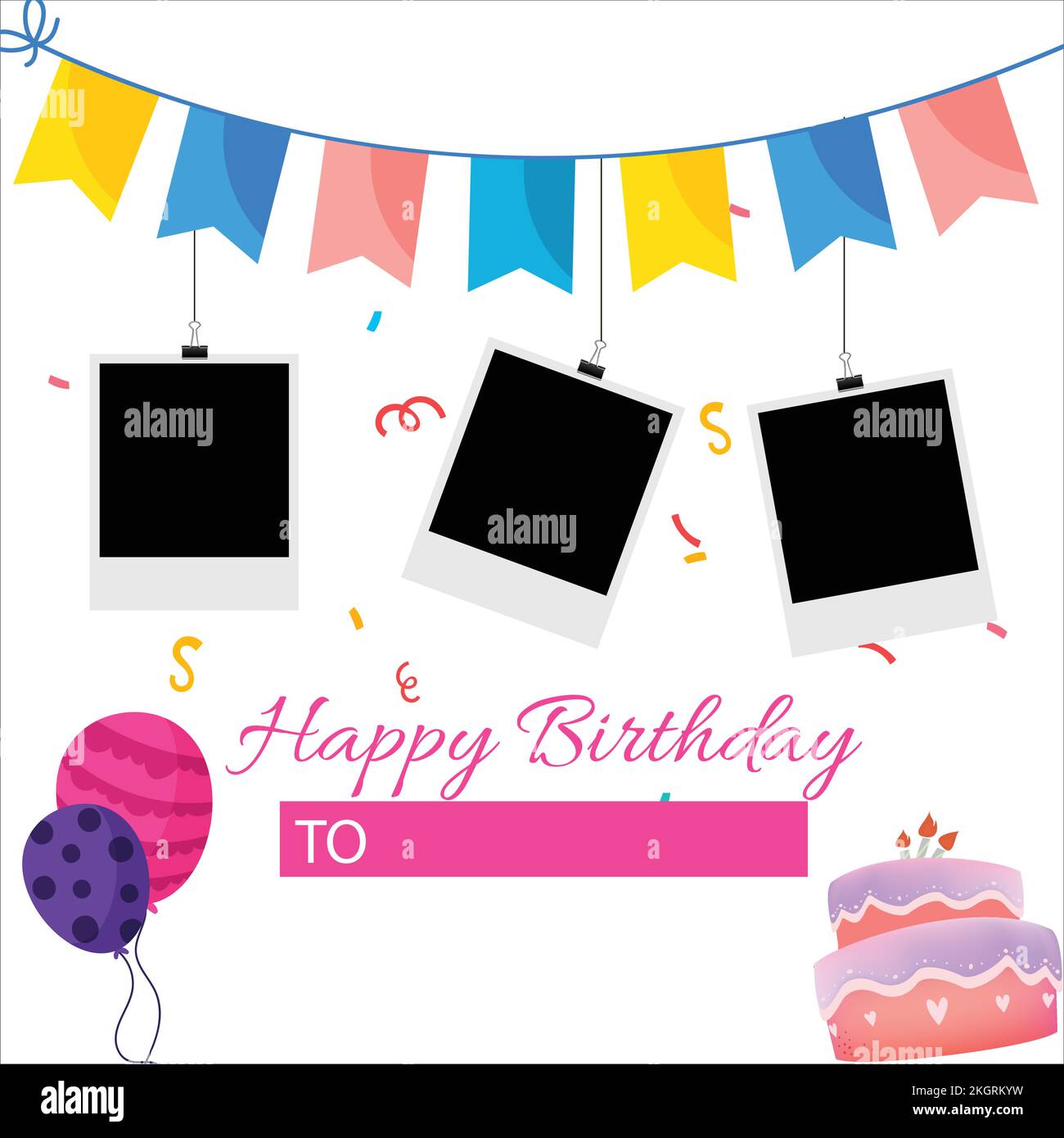 Happy Birthday Photo Frame Cake at Maddison Rosenthal blog