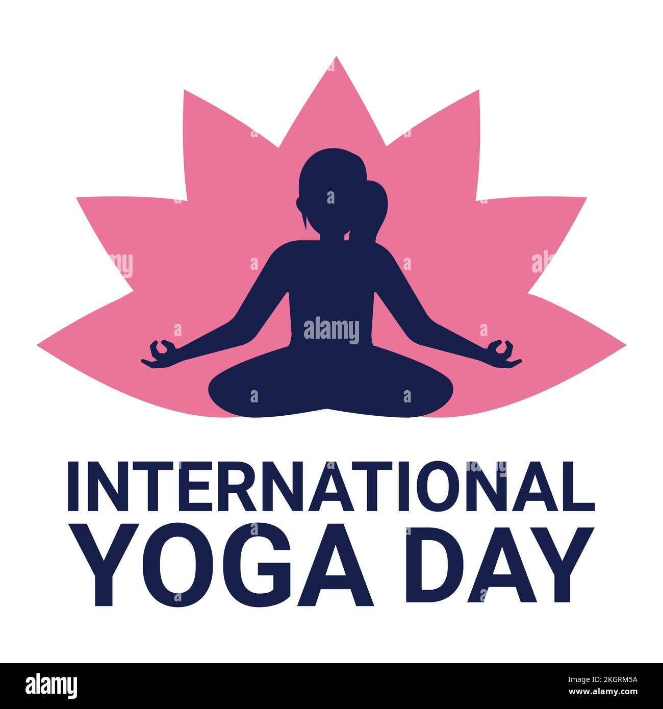 International yoga day logo Cut Out Stock Images & Pictures - Alamy