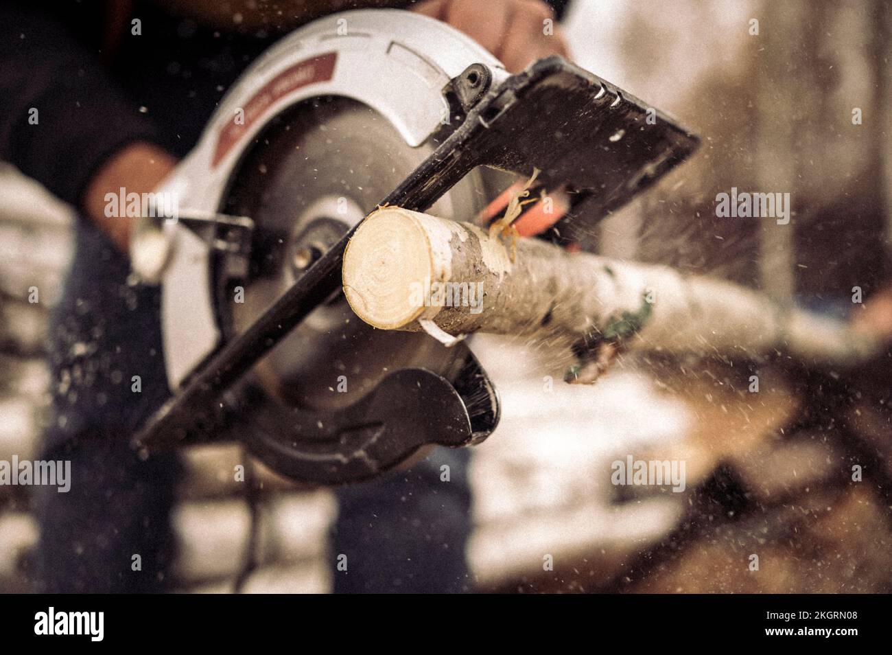 Log sawing hi-res stock photography and images - Alamy