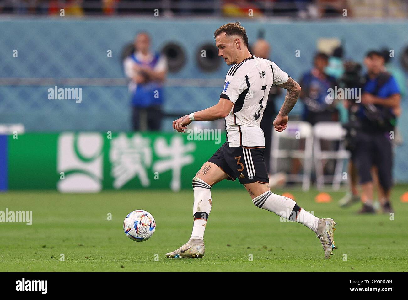 David Raum during the FIFA World Cup Qatar 2022 Group E match between ...