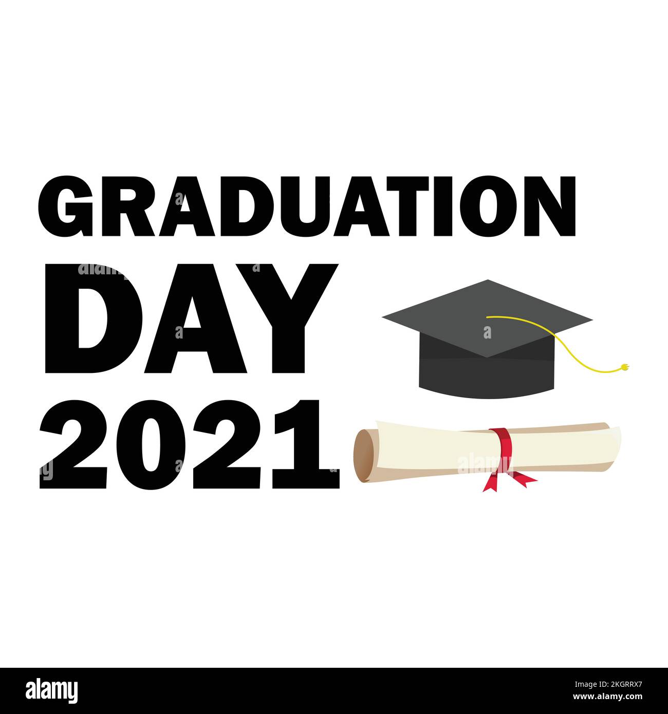 Graduation day special for 2021 students beautiful black text effect ...