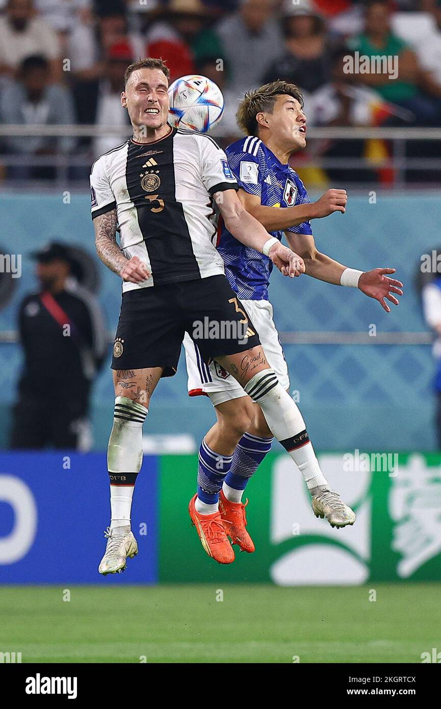 David Raum during the FIFA World Cup Qatar 2022 Group E match between ...