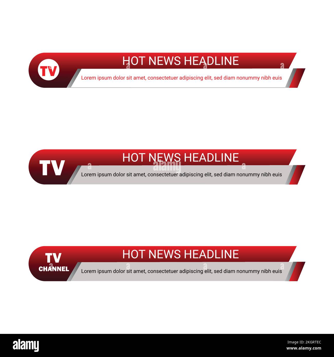 TV Channel live news headline with metallic red color shade, Live news ...