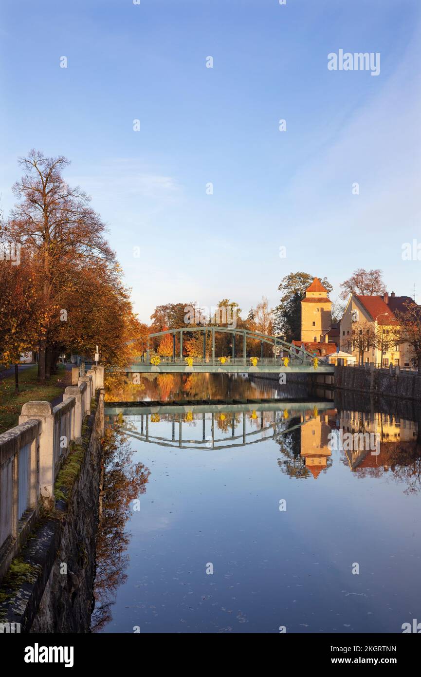 Iron bridge malse river autumn hi-res stock photography and images - Alamy