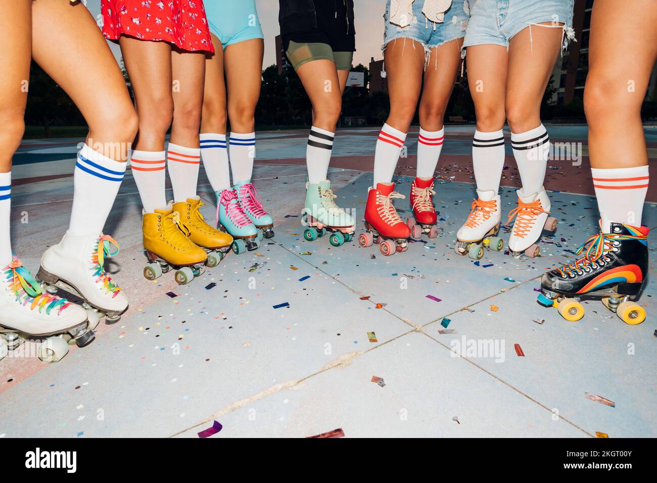 Roller skater legs hi-res stock photography and images - Alamy