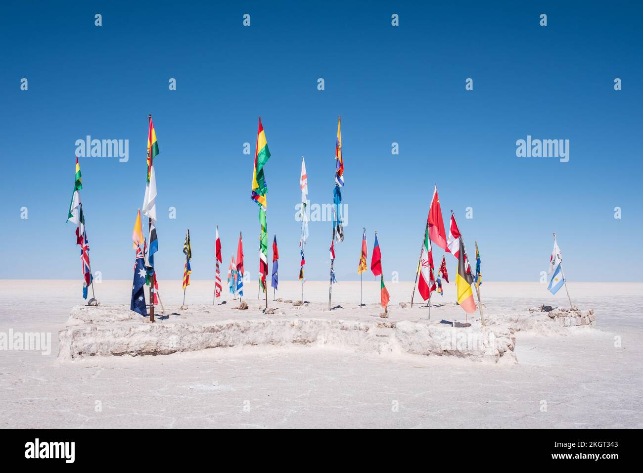 Flags Square (Plaza de las Banderas) Tourist Attraction in the Uyuni ...