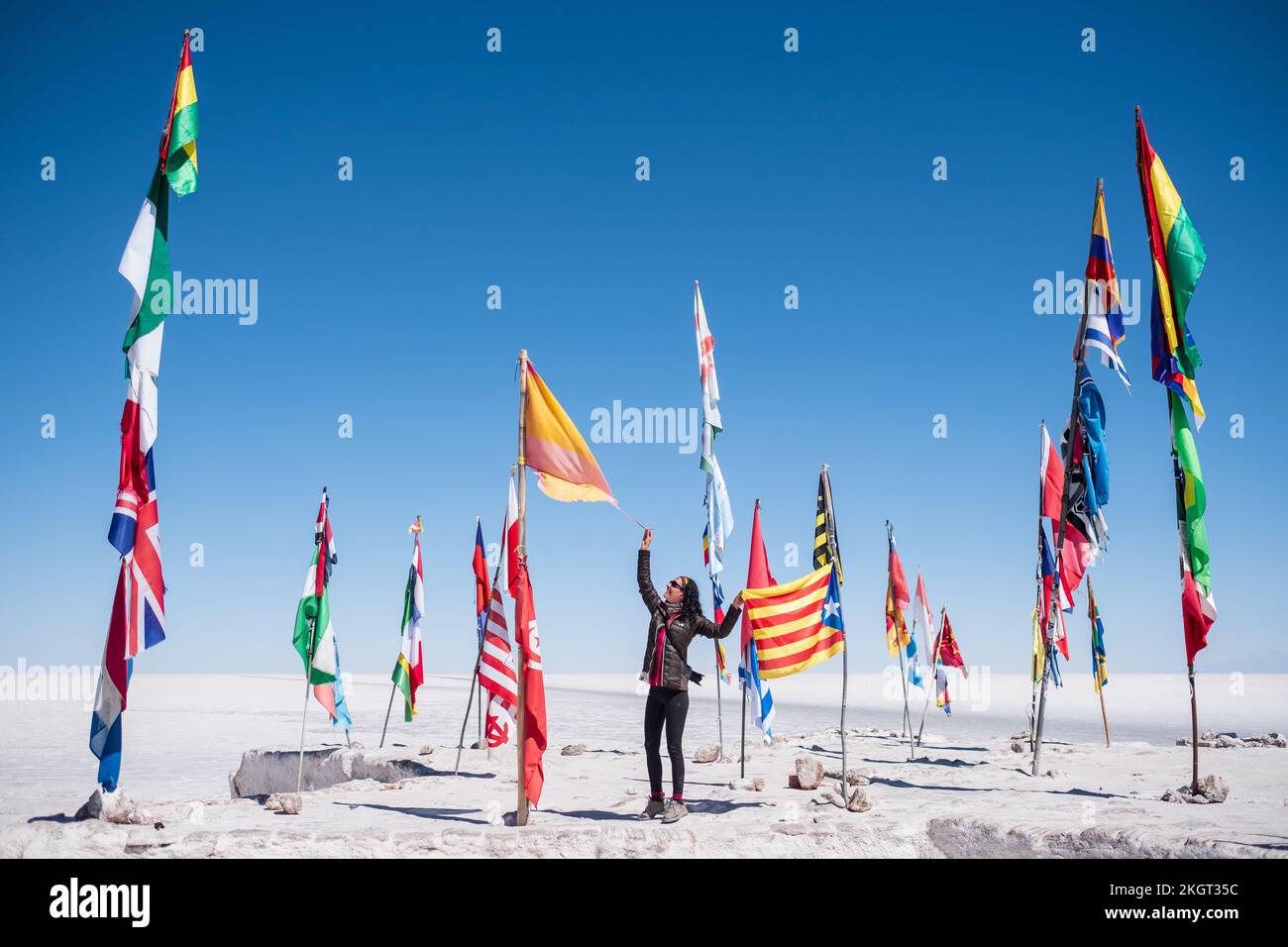 Flags Square (Plaza de las Banderas) Tourist Attraction in the Uyuni ...