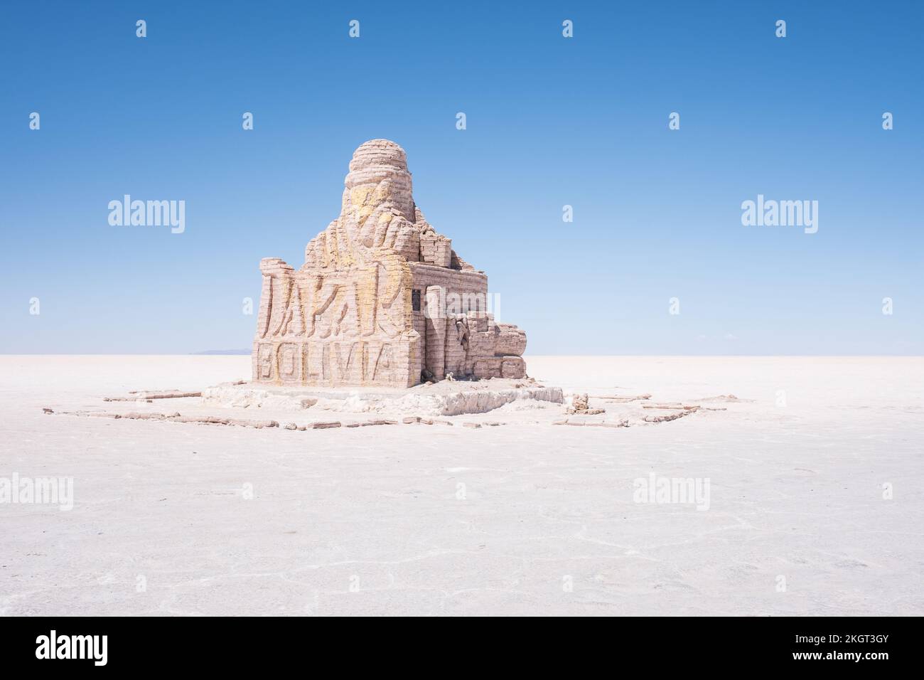 The Dakar Rally Monument in the Uyuni Salt Flat (Salar de Uyuni ...