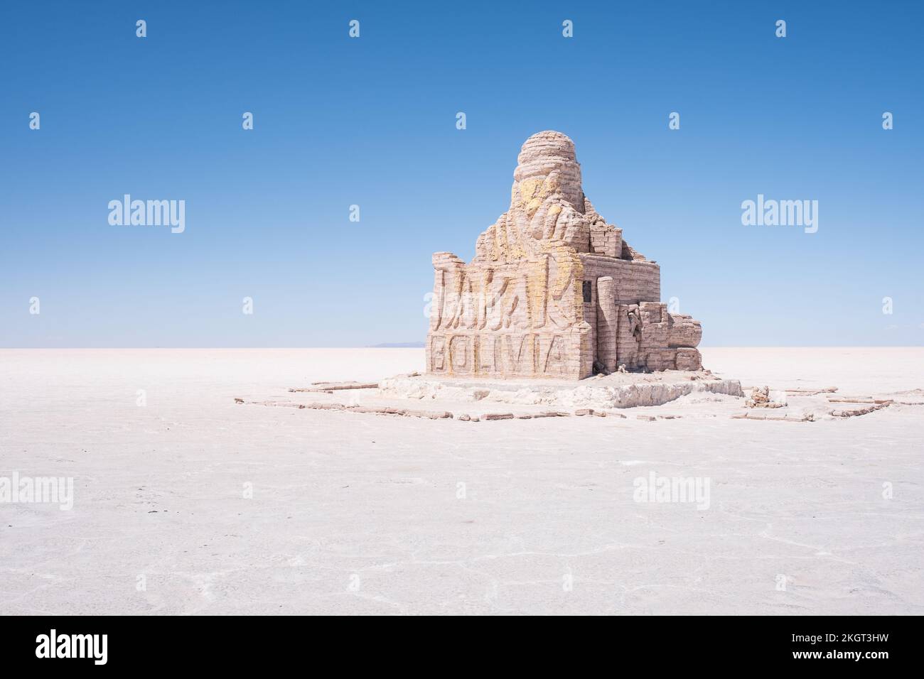 The Dakar Rally Monument in the Uyuni Salt Flat (Salar de Uyuni ...