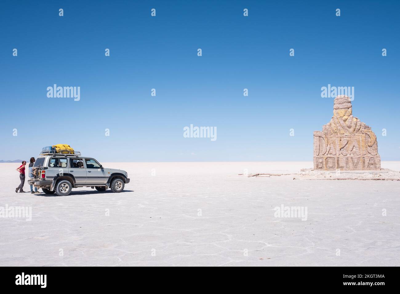 The Dakar Rally Monument in the Uyuni Salt Flat (Salar de Uyuni ...