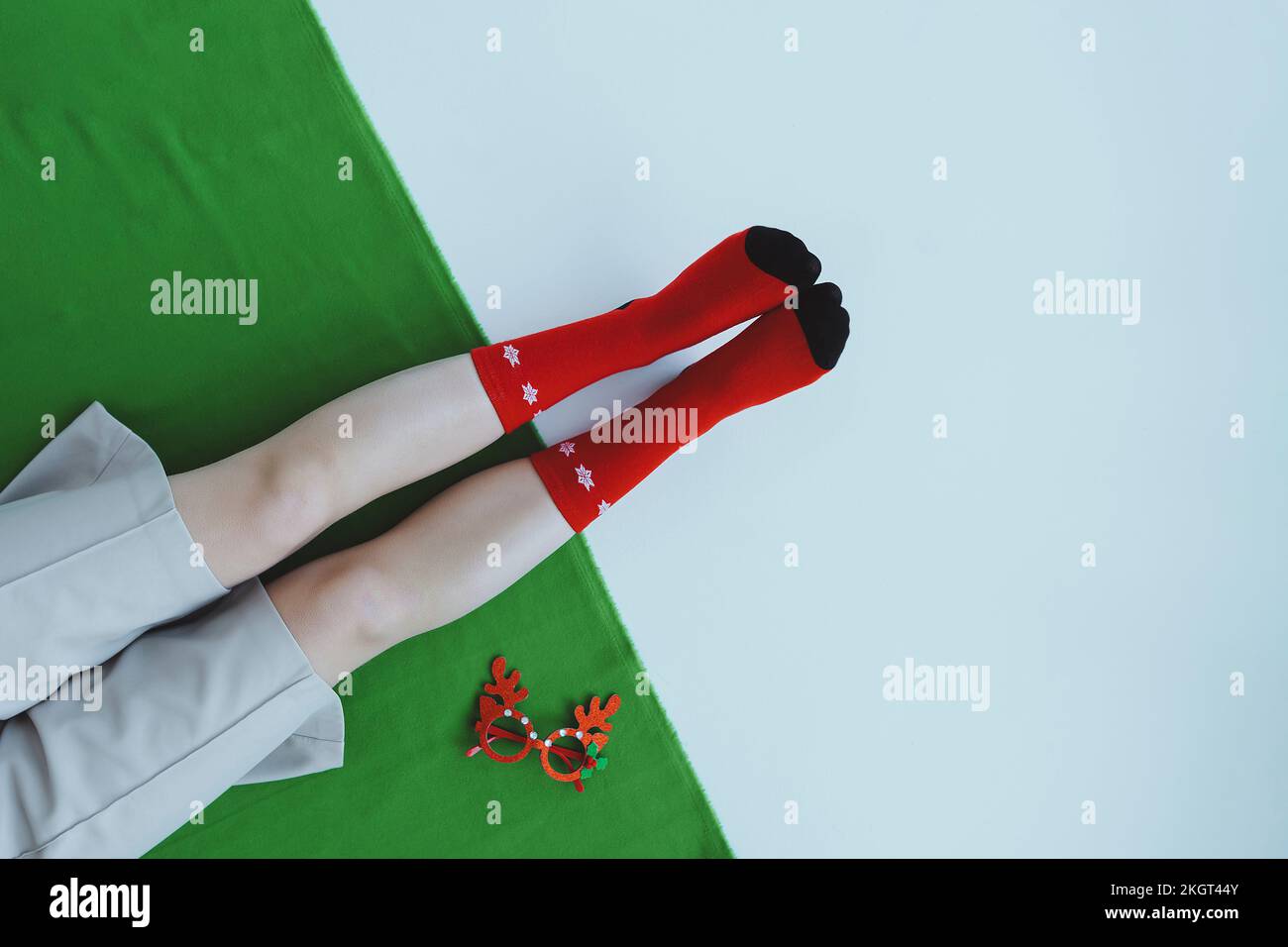 Girl white socks hi-res stock photography and images - Alamy