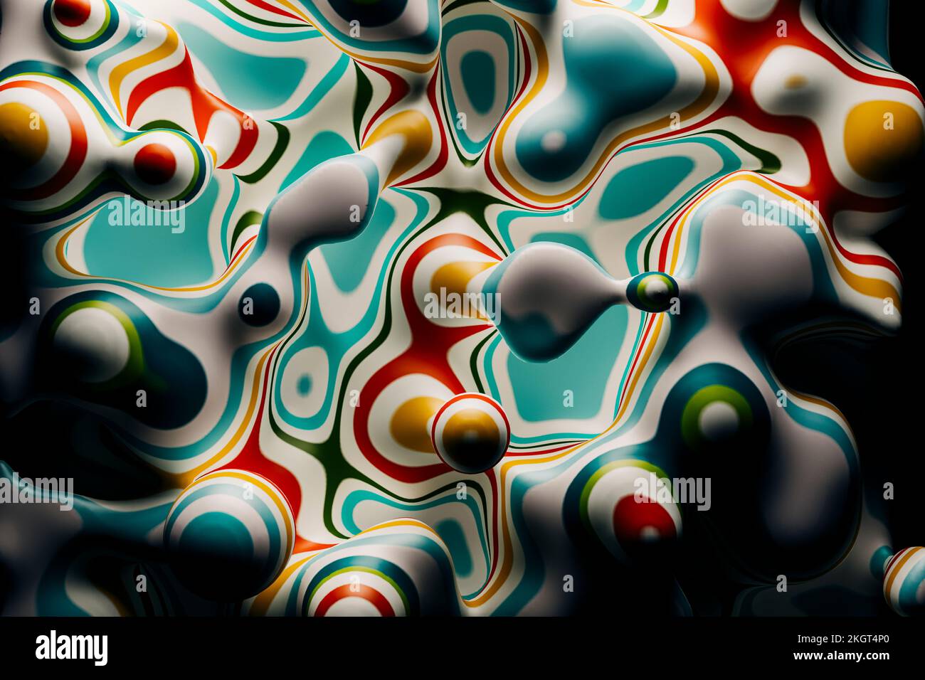 3D render of colorful bubbling liquid Stock Photo - Alamy