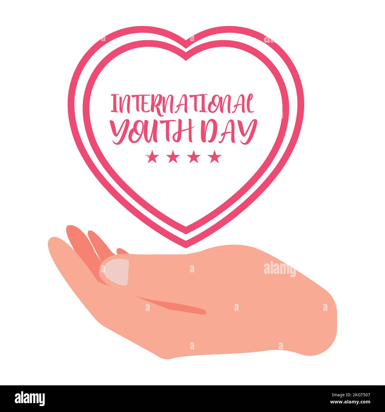 International Youth day celebration, youth day special vector design ...