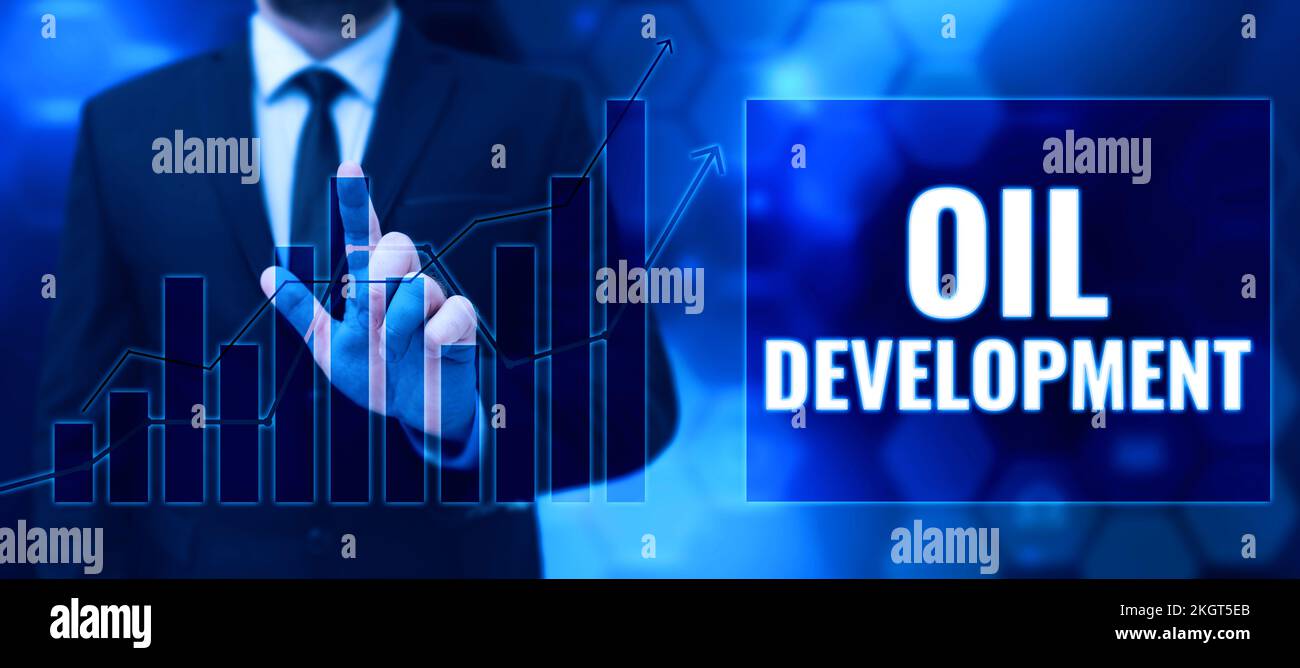 Conceptual display Oil Development. Word for act or process of ...