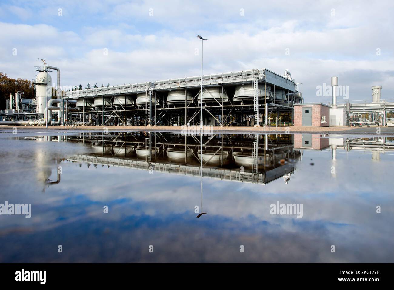 Rehden, Germany. 23rd Nov, 2022. A technical system for cooling natural ...