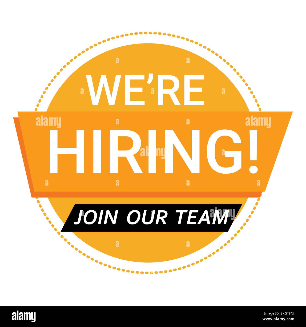 We are hiring vector with white font design on white background inside ...