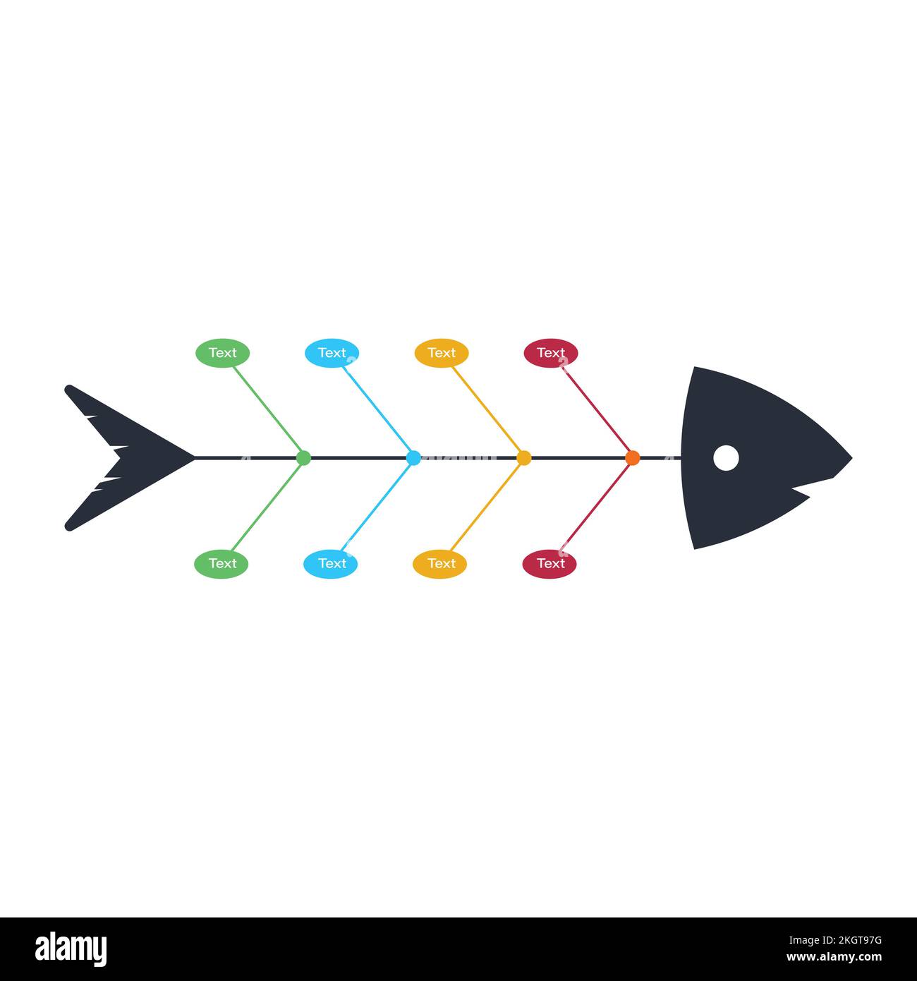 Simple Fish infographic design with colorful text slot. Fish ...
