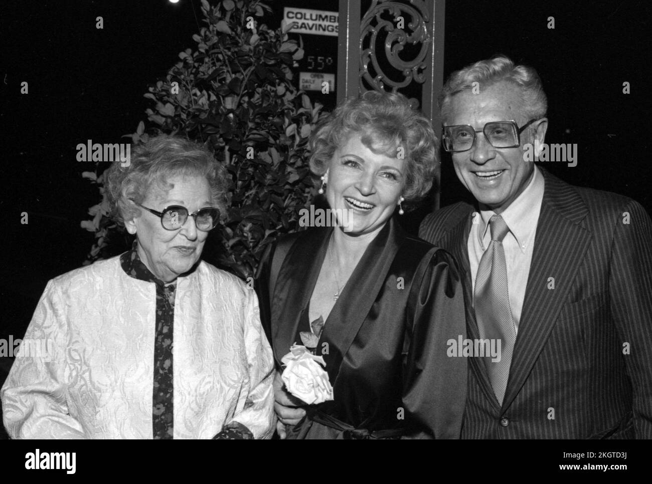 Betty White with mother Tess and Allen Ludden Circa 1980's Credit ...