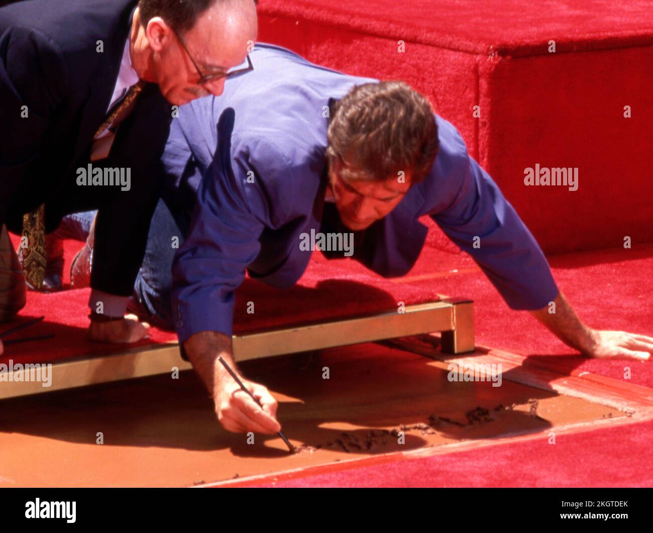 Mel Gibson hand and footprints ceremony on August 23, 1993 at the Mann ...