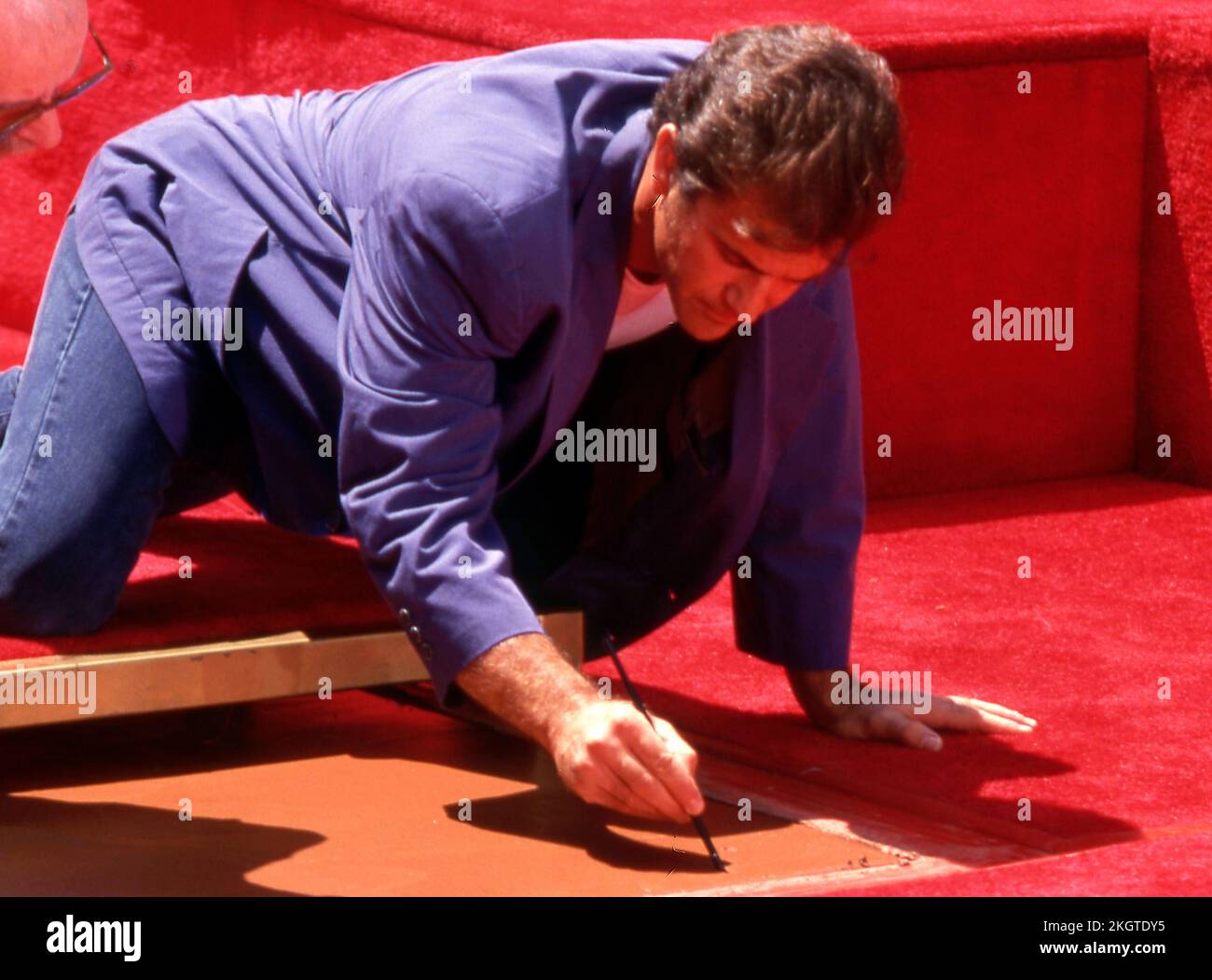 Mel Gibson hand and footprints ceremony on August 23, 1993 at the Mann ...
