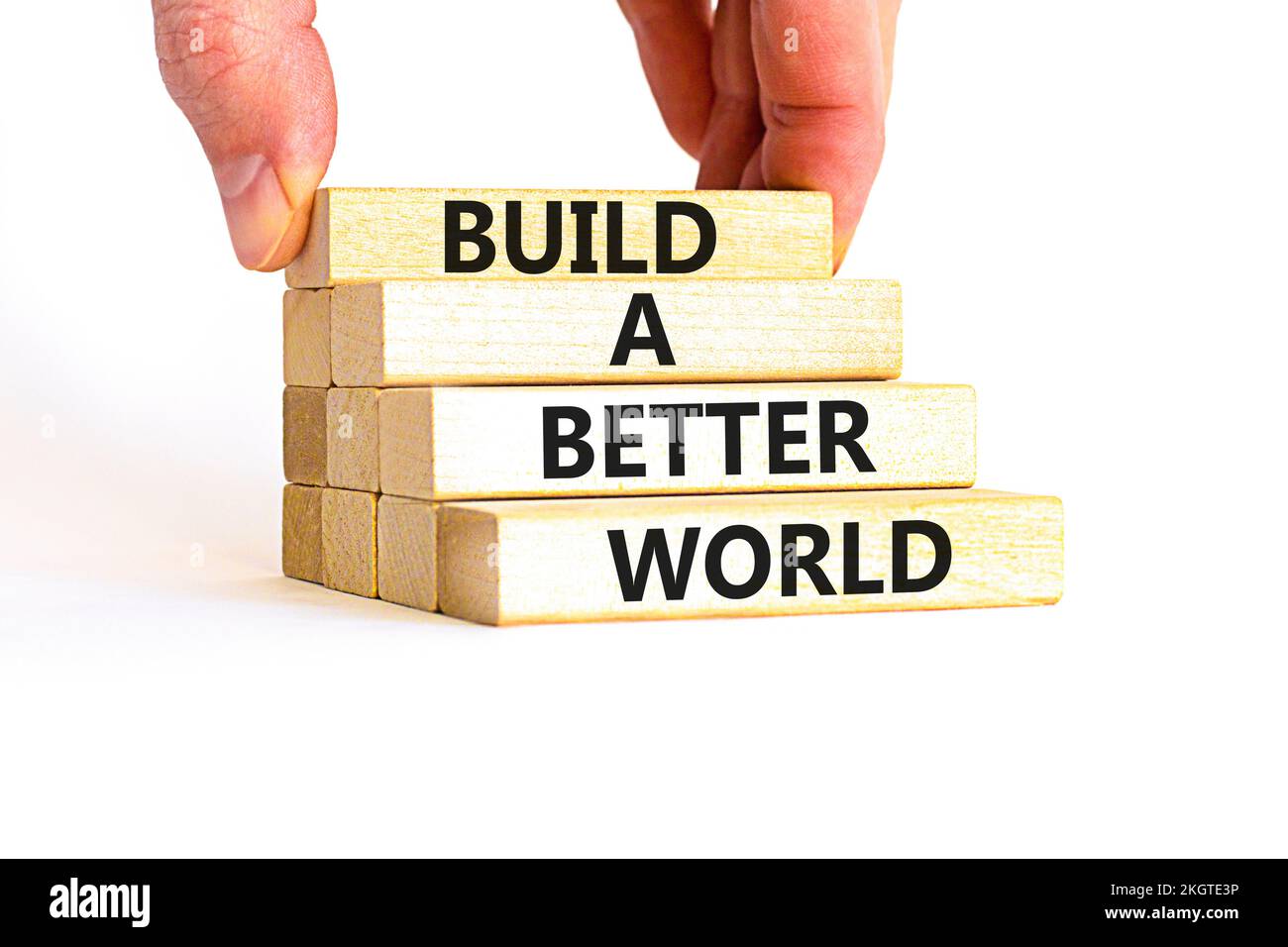 Build a better world symbol. Concept words Build a better world on ...