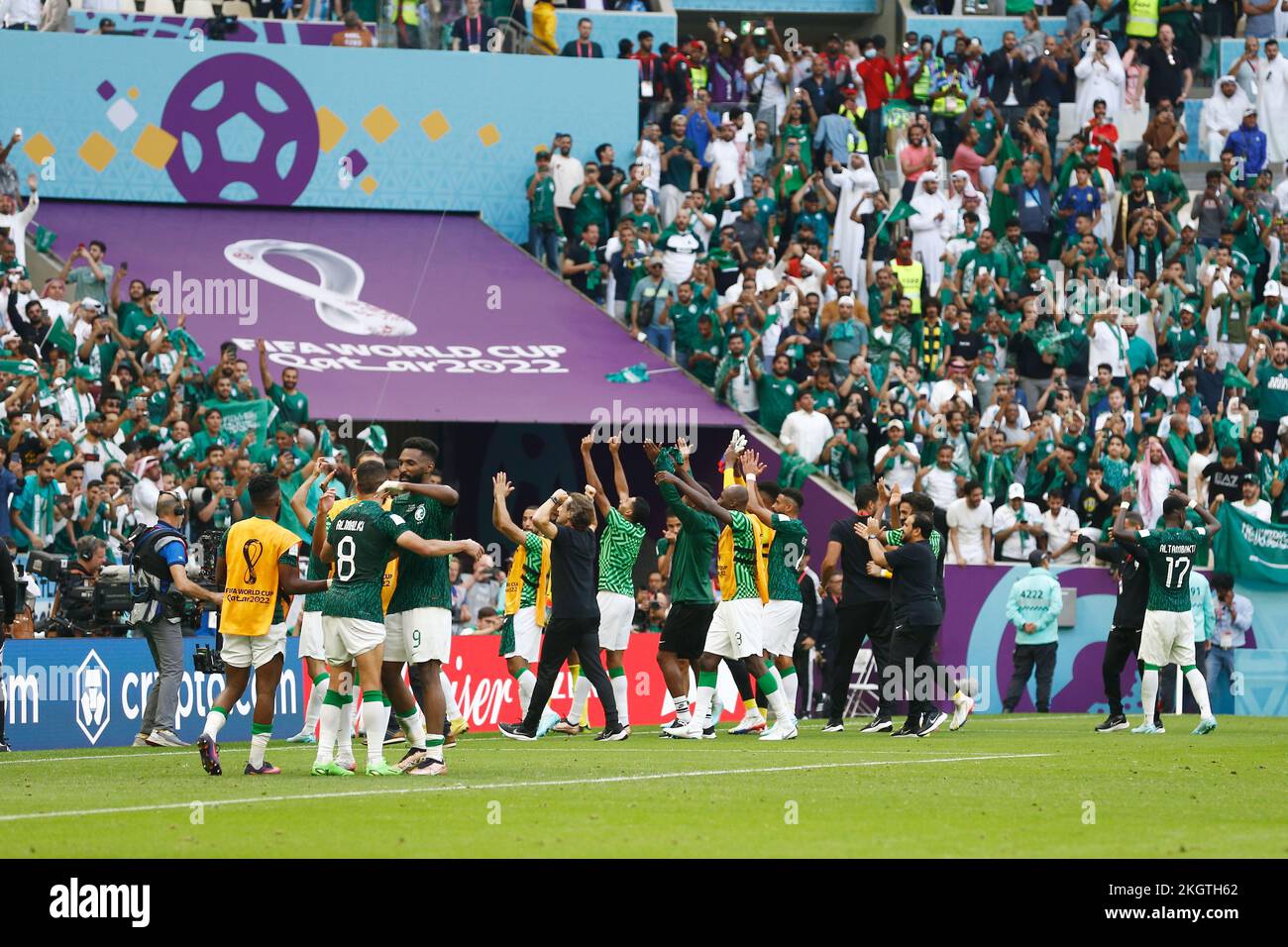 Lusail, Qatar. 22nd Nov, 2022. Saudi Arabia team group (KSA) Football ...