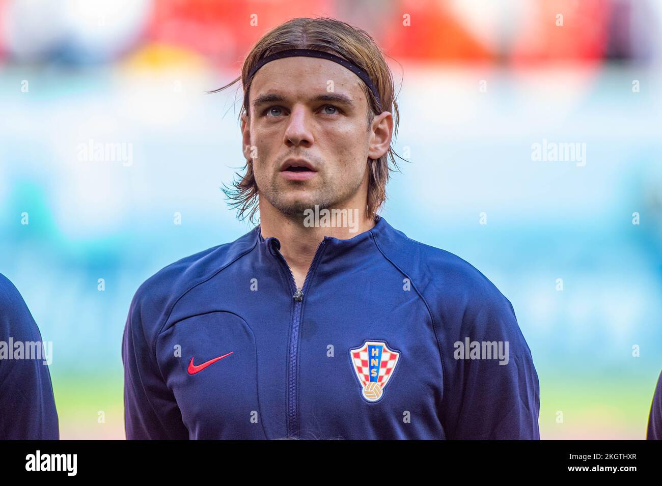 Al Khor, Qatar, November .22, 2022 Borna Sosa of Croatia during the ...