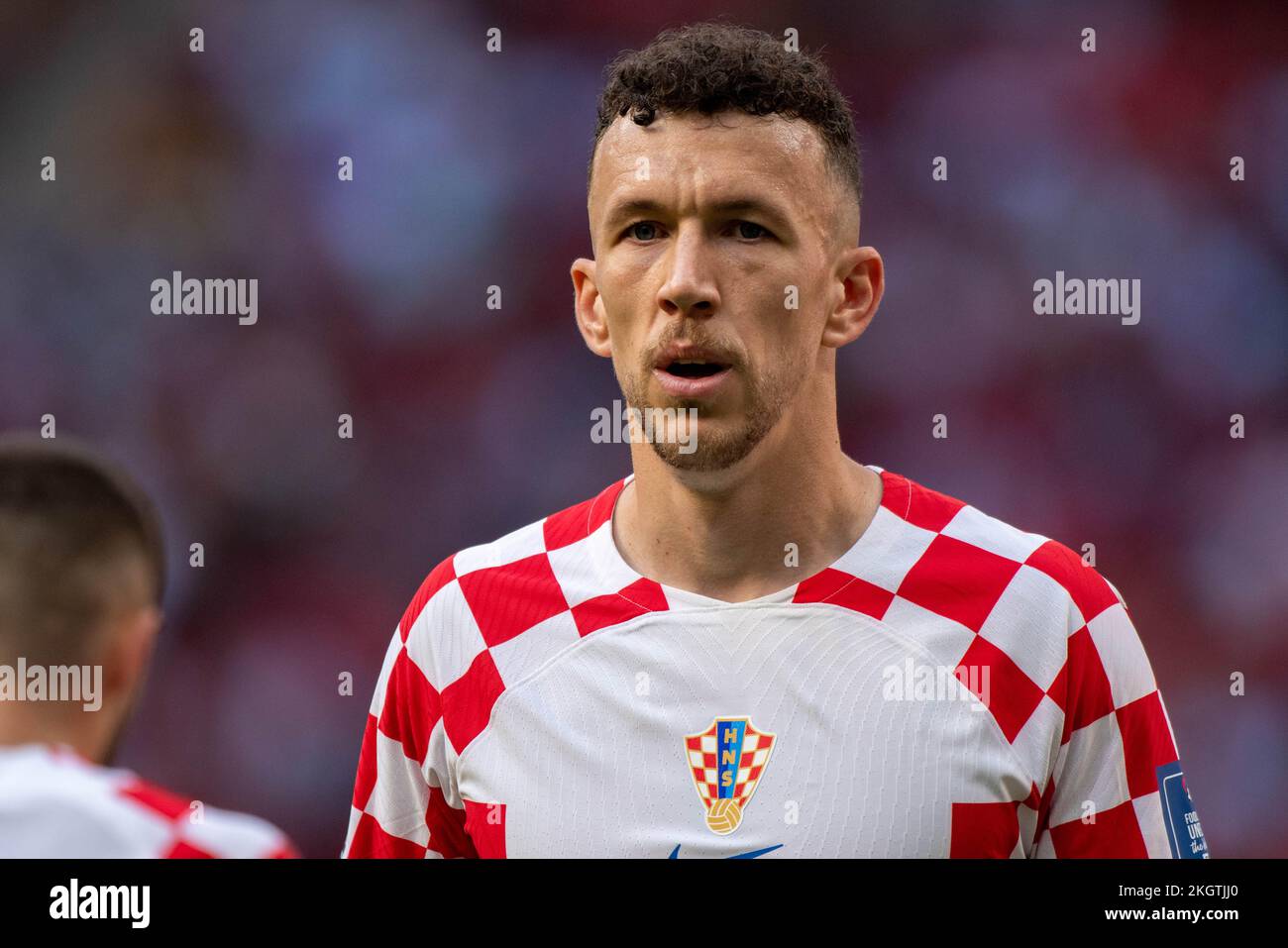 Al Khor, Qatar, November .22, 2022 Ivan Perisic of Croatia during the ...